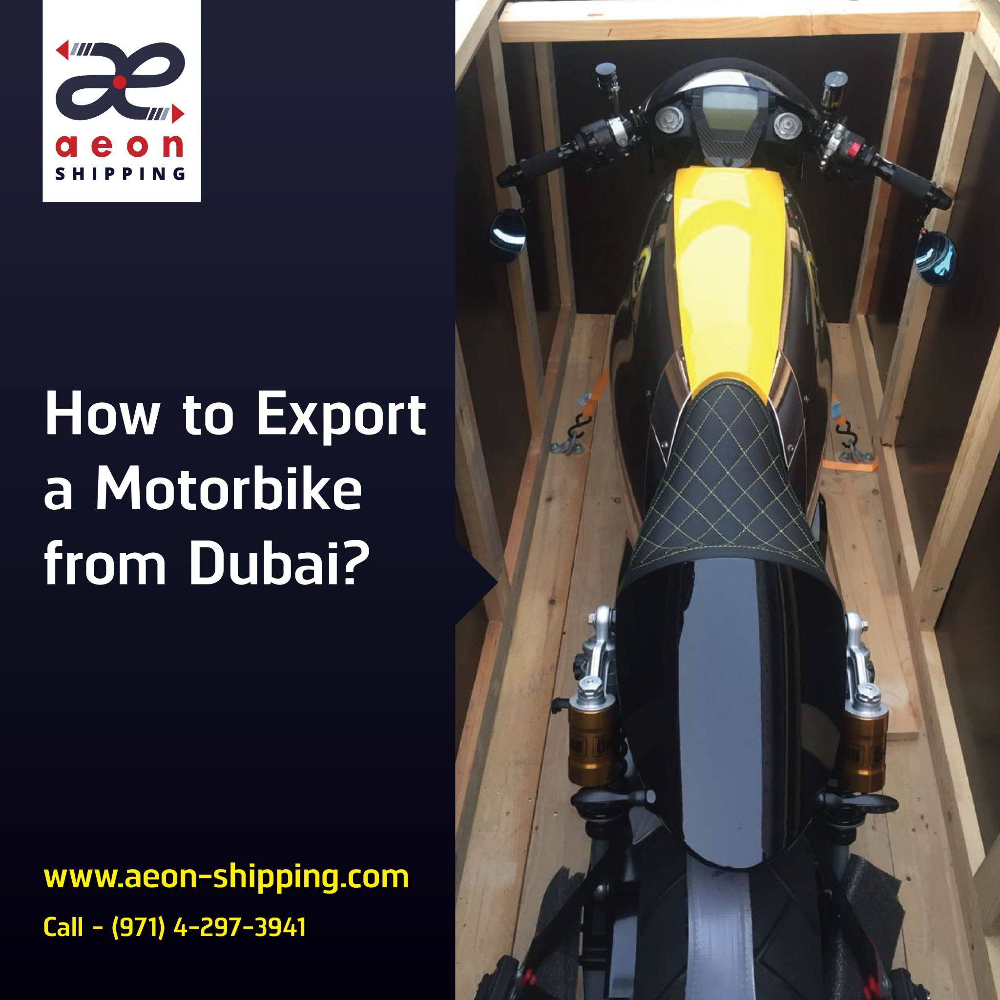 Any type of Motorbike Shipping Internationally from the UAE | Aeon ...